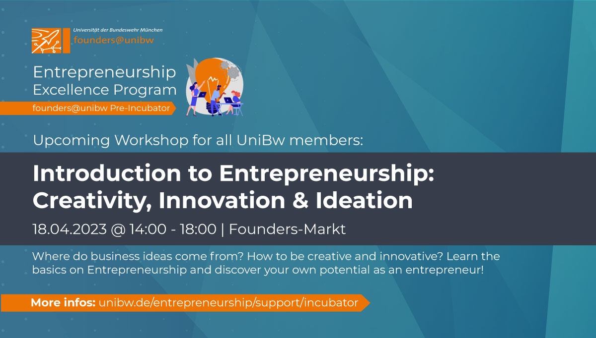 Workshop: Introduction to Entrepreneurship - Creativity, Innovation ...